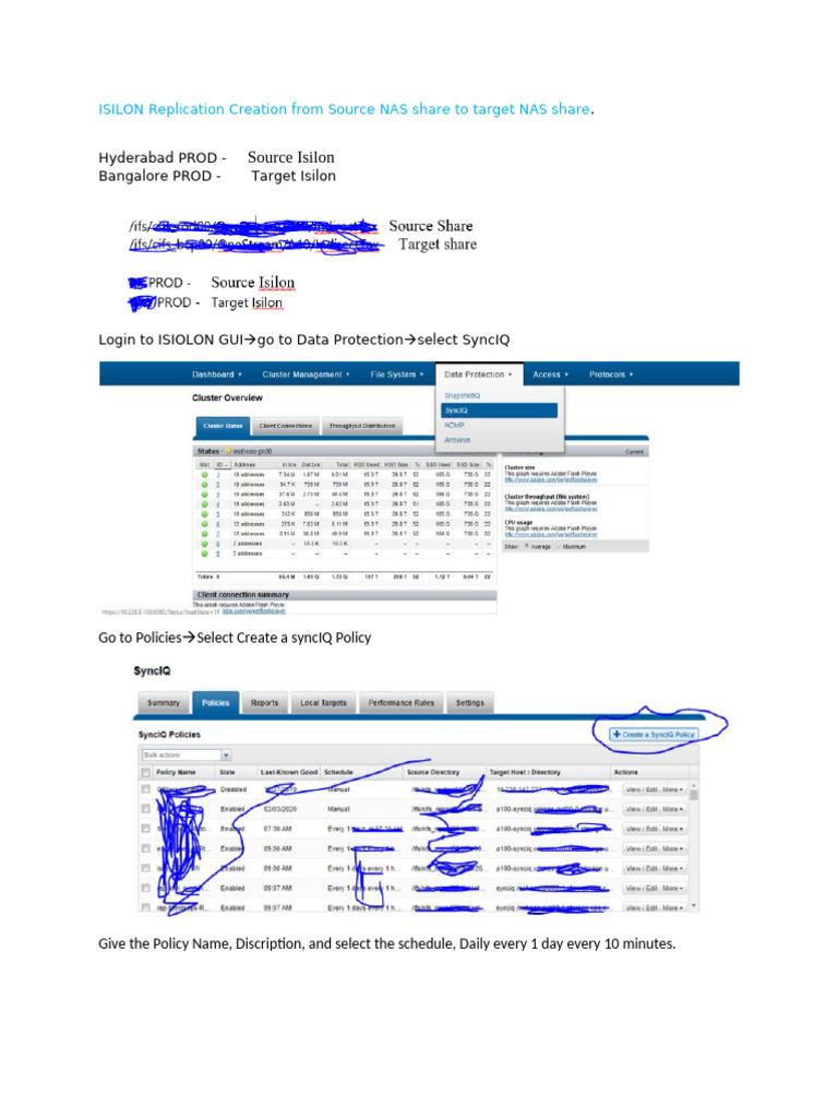 ISILON - Replication Creation | PDF