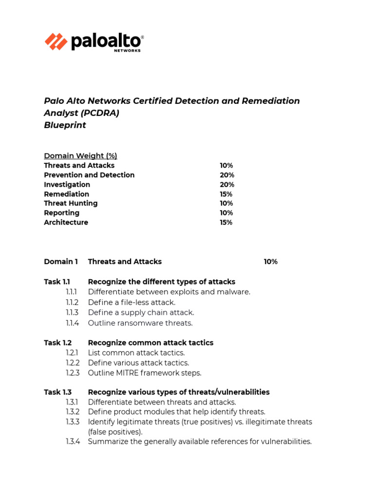 pcdra-blueprint | PDF | Vulnerability (Computing) | Malware