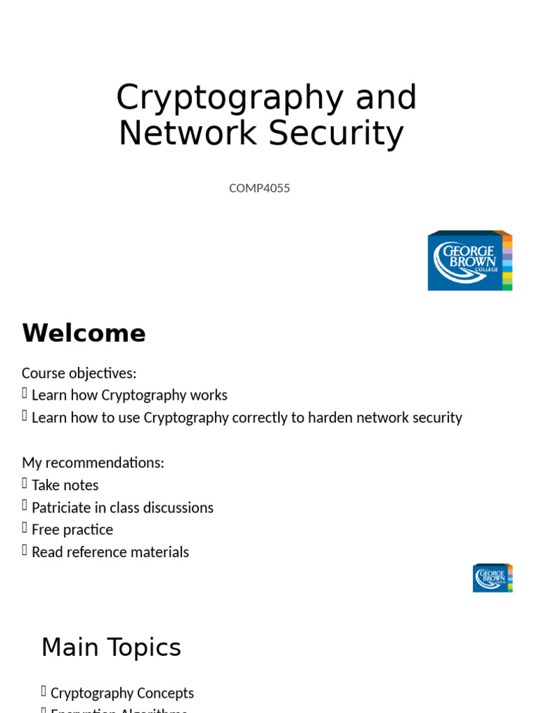 Module 1_part_1 - Cryptography and Network Secuirty Overview-Win23 | PDF | Cryptography | Encryption