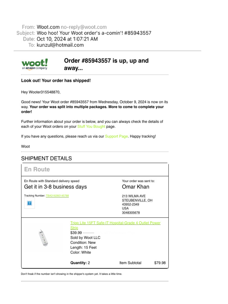 Woo Hoo! Your Woot Order's A-Comin'! #85943557 | PDF | Companies