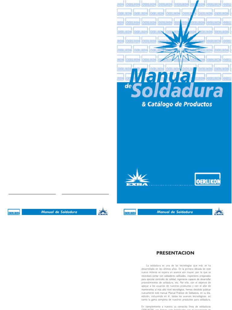 Manual Catalogo Soldadura Eléctrica SOLDEXA | PDF | Soldadura | Construcción