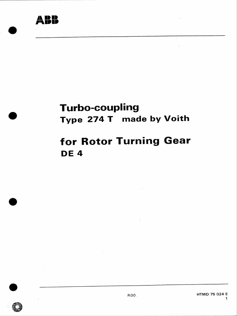 MAK80 Turbo Coupling Type 274Tb, HTMD75024R4001B | PDF | Engines ...
