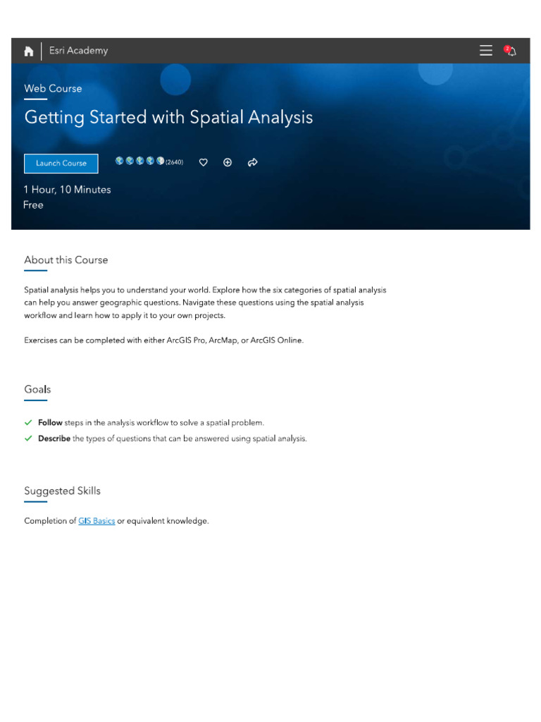 Getting Started with Spatial Analysis | PDF Getting Started with Spatial Analysis | PDF