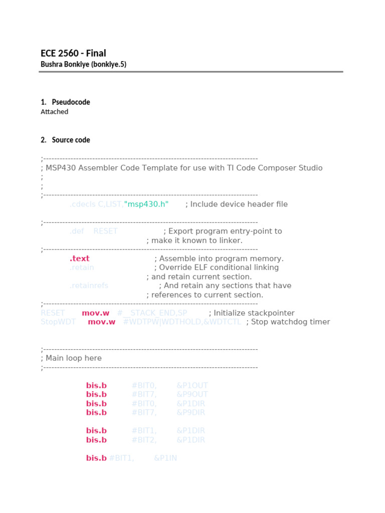 ECE2560 Assignment Template | PDF | Software Engineering | Computer Engineering