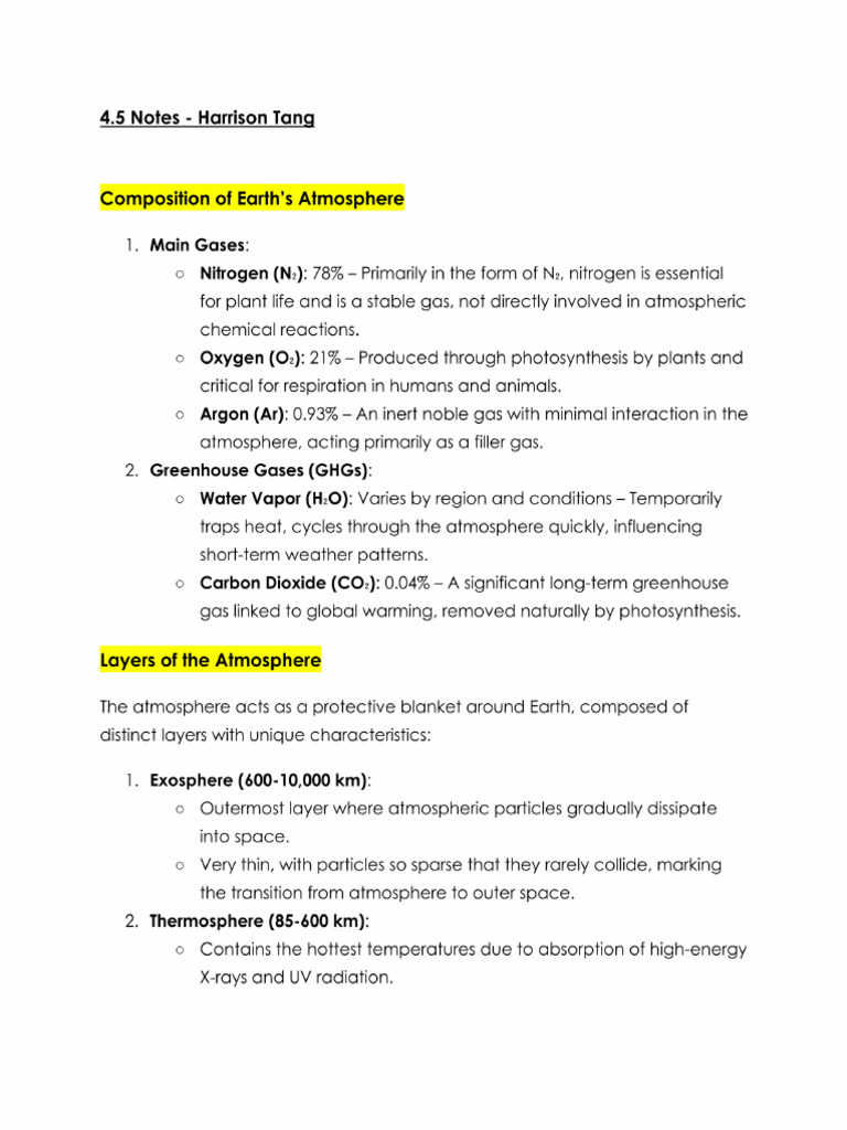 4.5 Notes - Harrison Tang | PDF