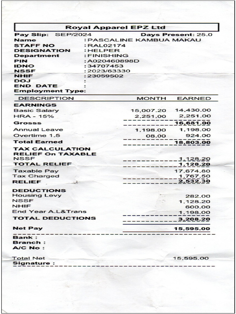 Payslips | PDF