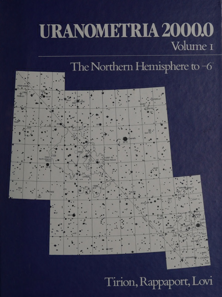 Uranometria 20000: The Northern Hemisphere To - 6' | PDF | Stars | Astronomical Objects