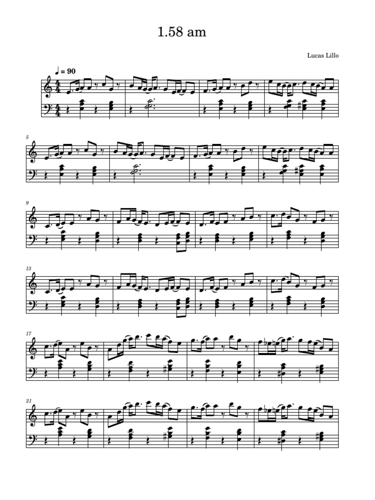 Musical Notation Patterns | PDF