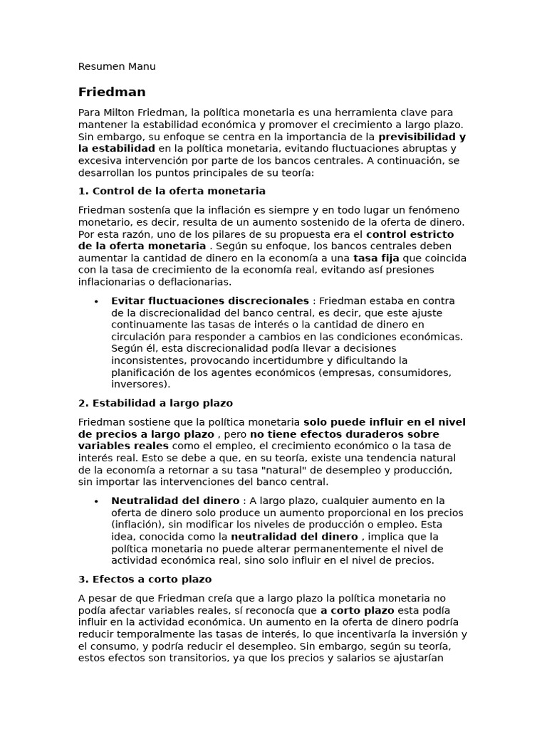 Resumen Macro 2 | PDF | Inflación | Curva de Phillips