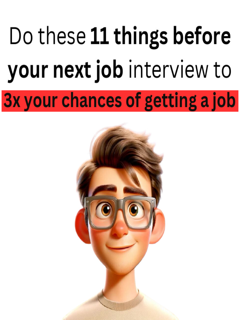 Do These 11 Things Before Your Next Job Interview | PDF