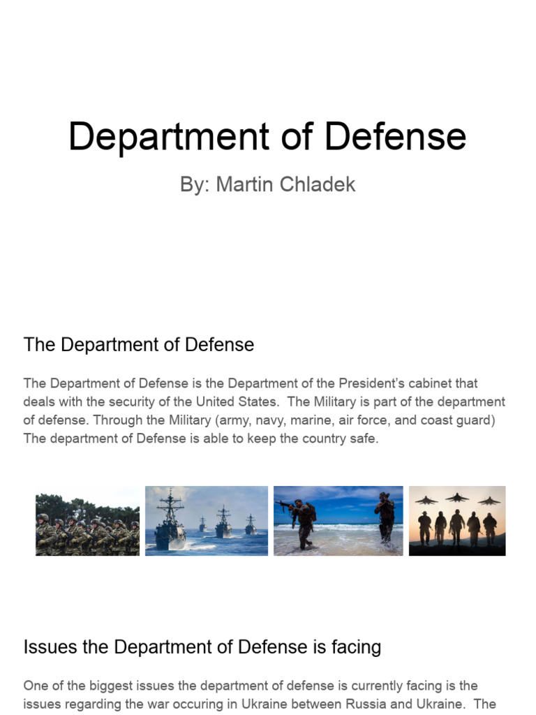 US Department of Defense Challenges | PDF
