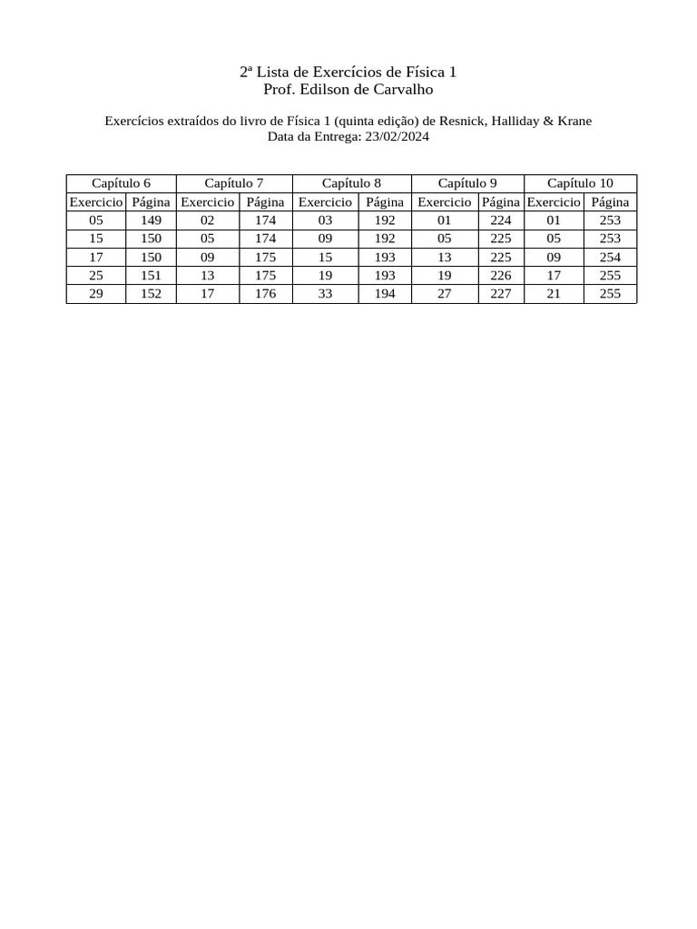 Lista2 - 2024-2 | PDF