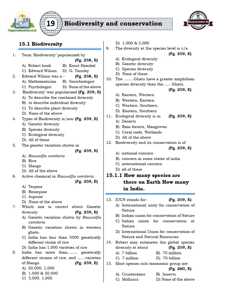 Biodiversity and Conservation | PDF | Biodiversity | Rainforest