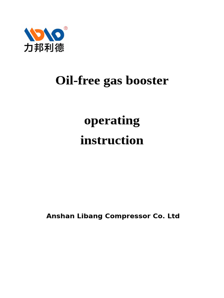 Operation Manual of Air Compressor | PDF | Valve | Engines