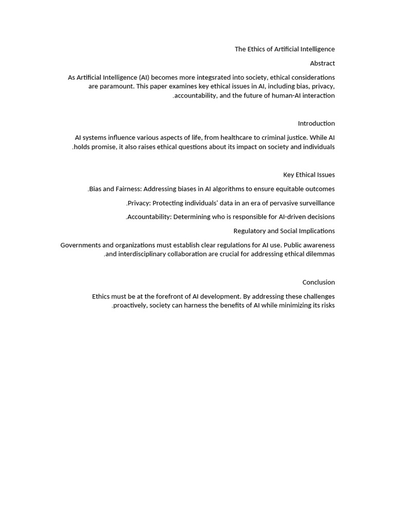 The Ethics of Artificial Intelligence | PDF