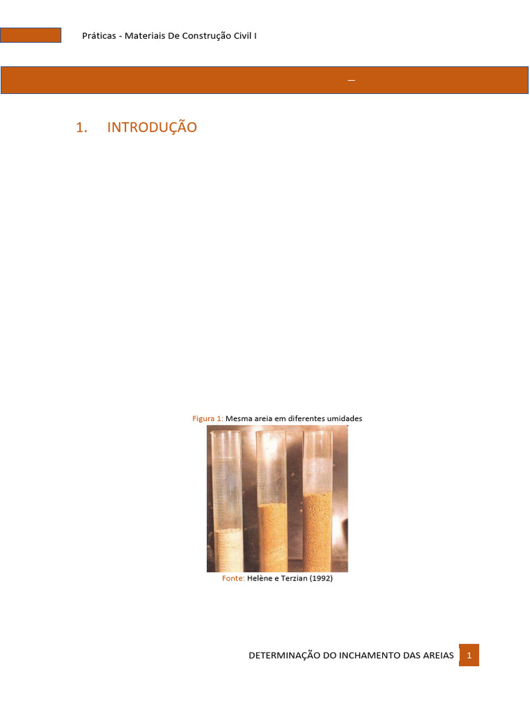 Aula3 Determinacao Do Inchamento Das Areias Rev4 | PDF | Umidade | Curva