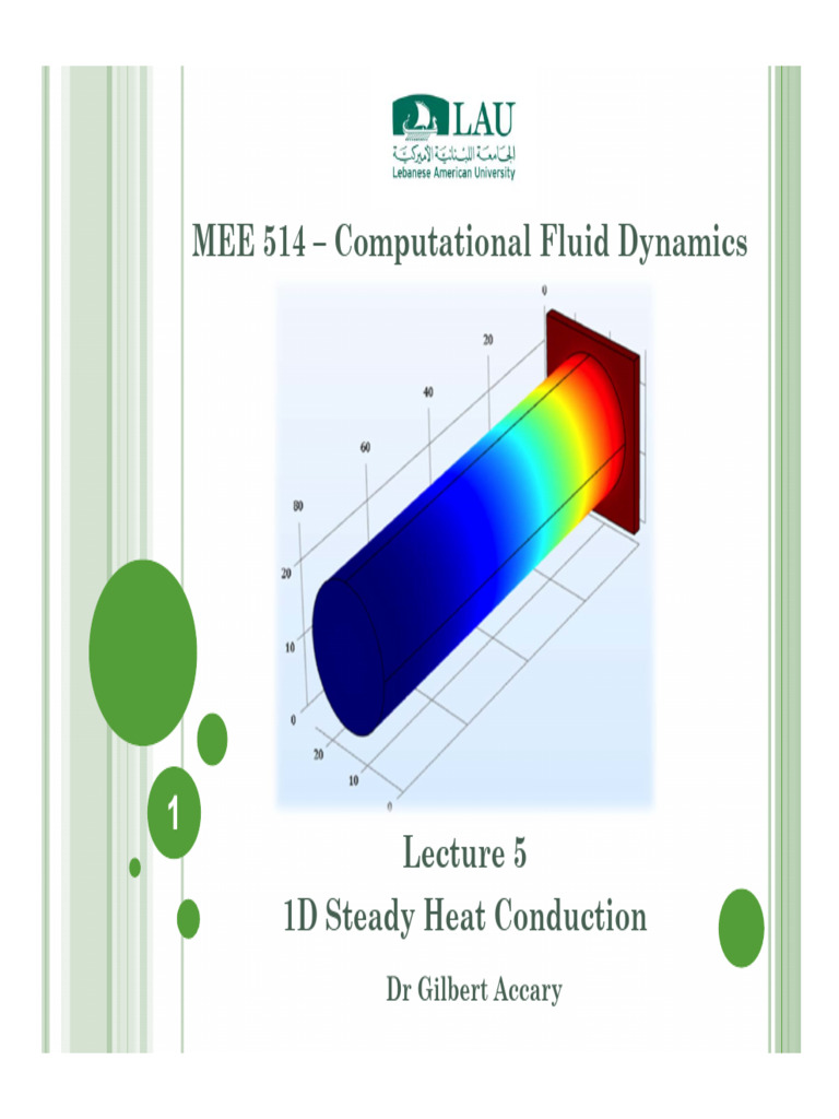 Lecture-05 - 1D Steady Heat Conduction | PDF | Thermal Conduction | Fluid Dynamics