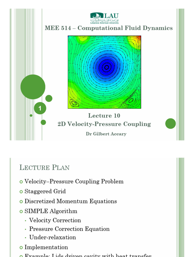 2D Velocity-Pressure Coupling in CFD | PDF | Navier–Stokes Equations ...