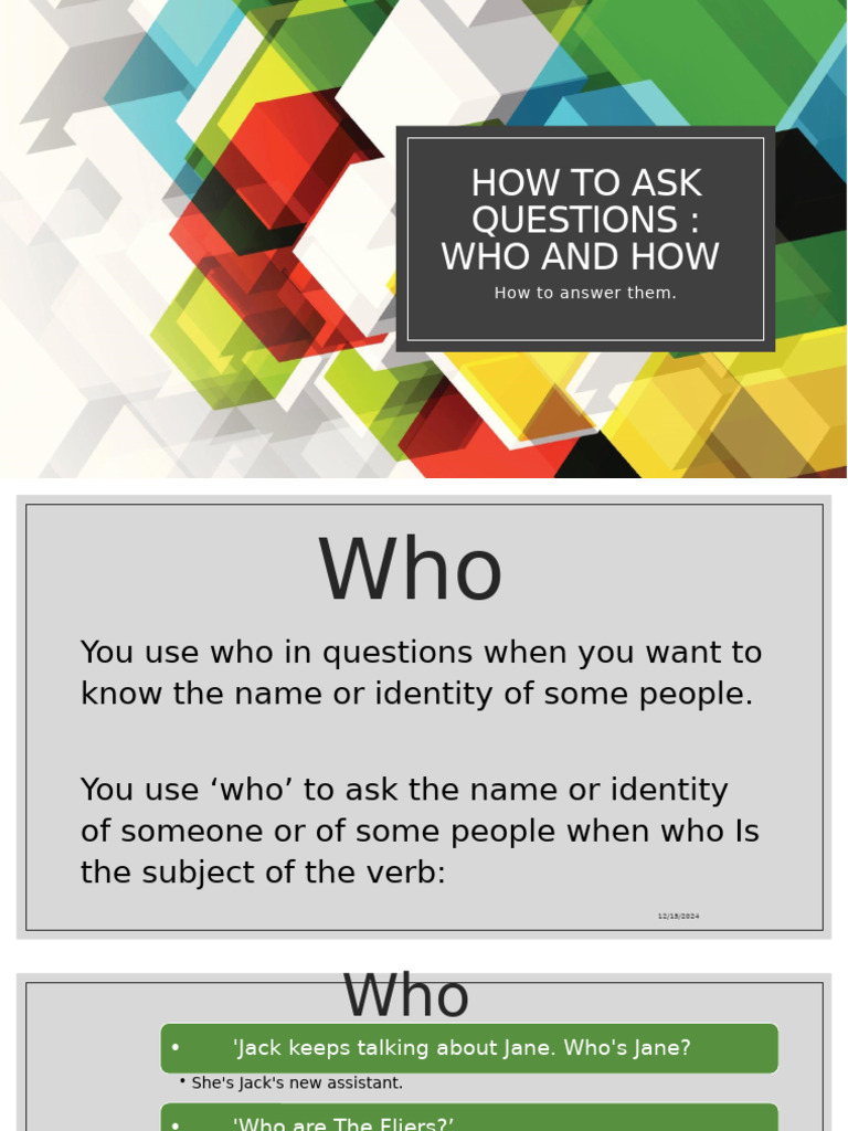 How to answer wh-question | PDF | Language Mechanics | Linguistics