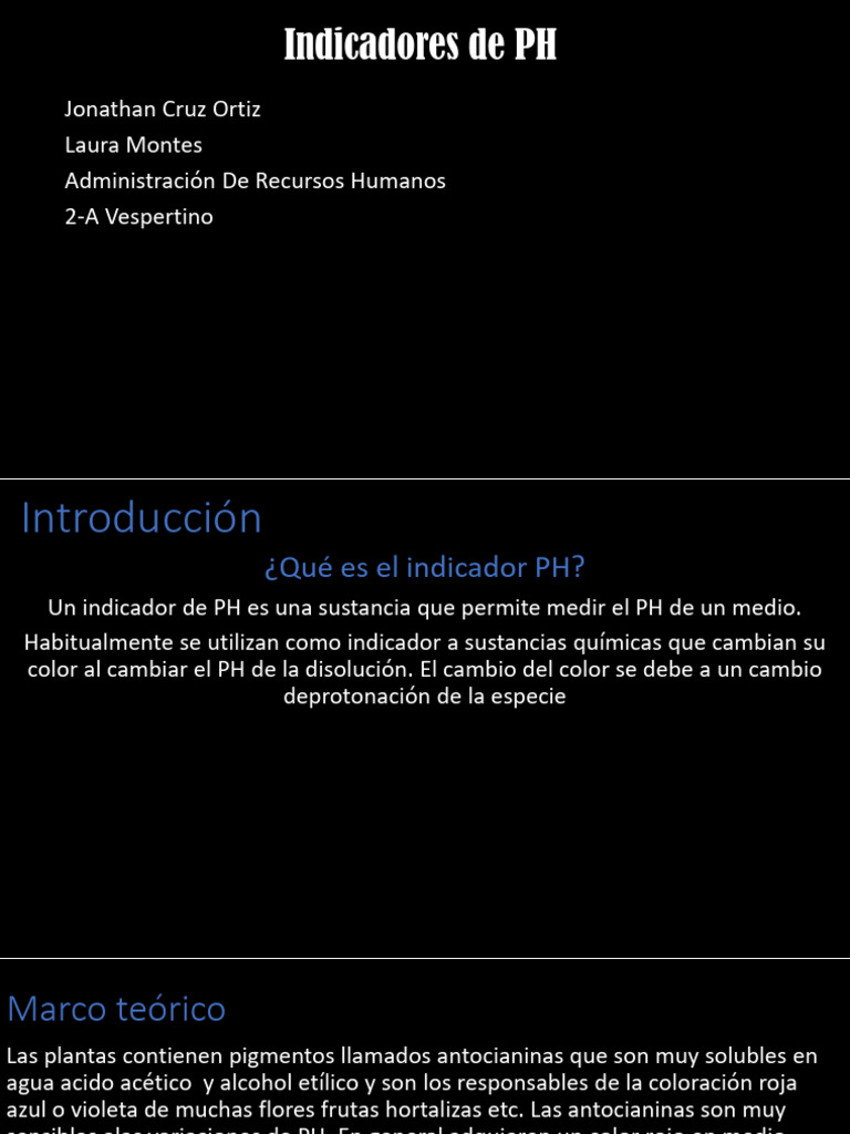 Indicadores de PH | PDF
