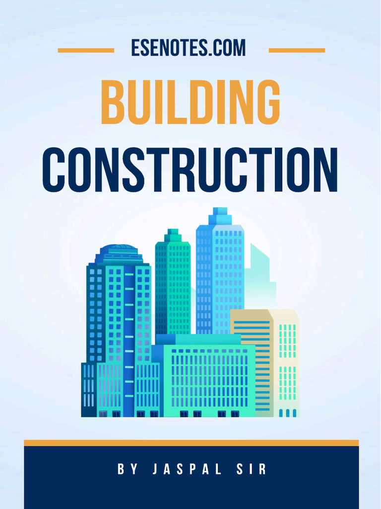 Sample Building Construction by Jaspal Sir (Handwritten 1 Goodnotes) | PDF
