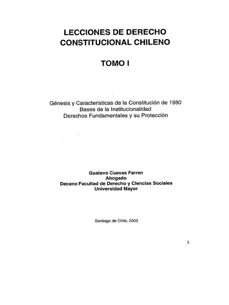 Lecciones de Derecho Consti Cuevas TOMI I | PDF