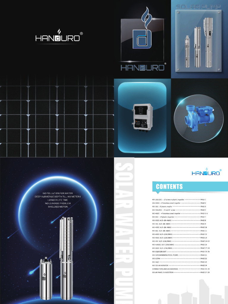 HANDURO-solar Water Pump Catalog | PDF