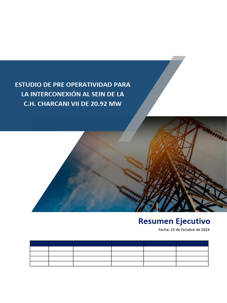 CH Charcani VII | PDF | Transformador | Energia electrica