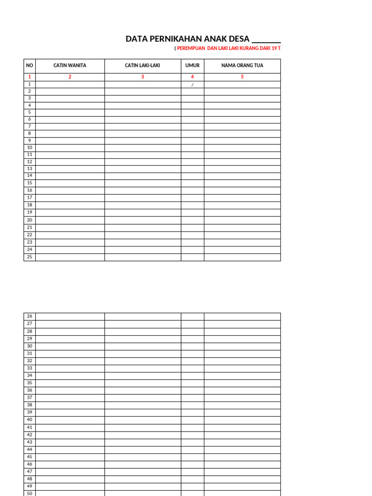 Form Data CEPAK 2024 | PDF