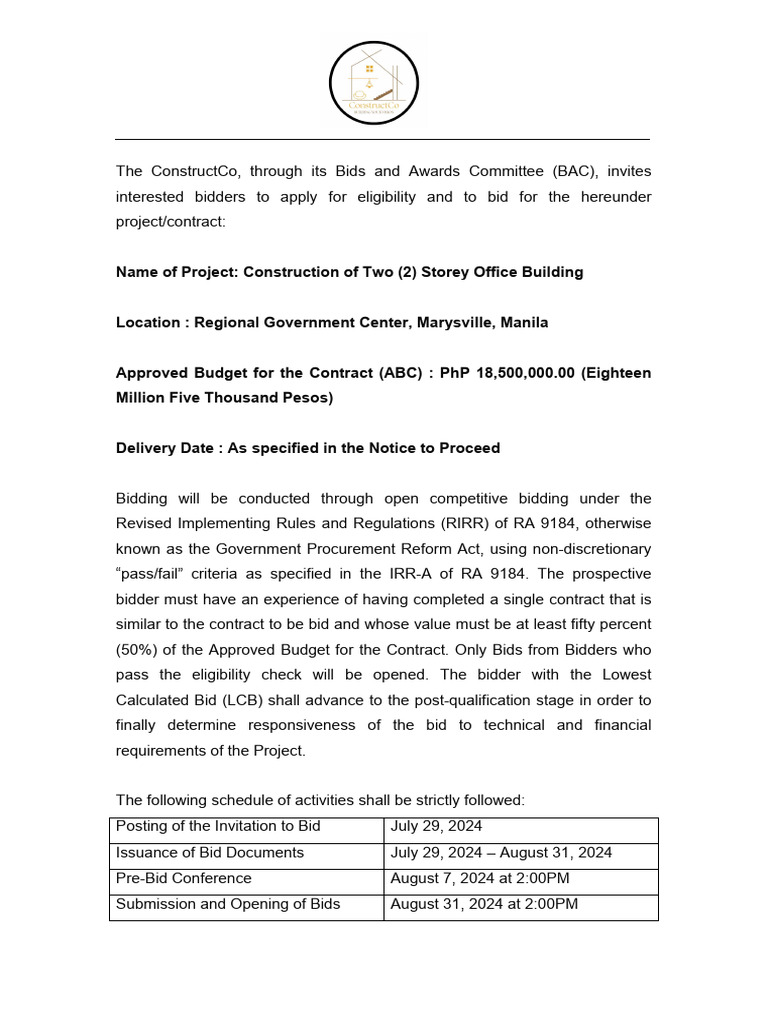 Ass3 Bid Own Company Buhay | PDF