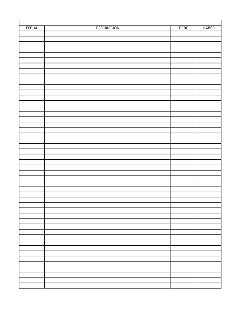 Hoja Libro Diario | PDF