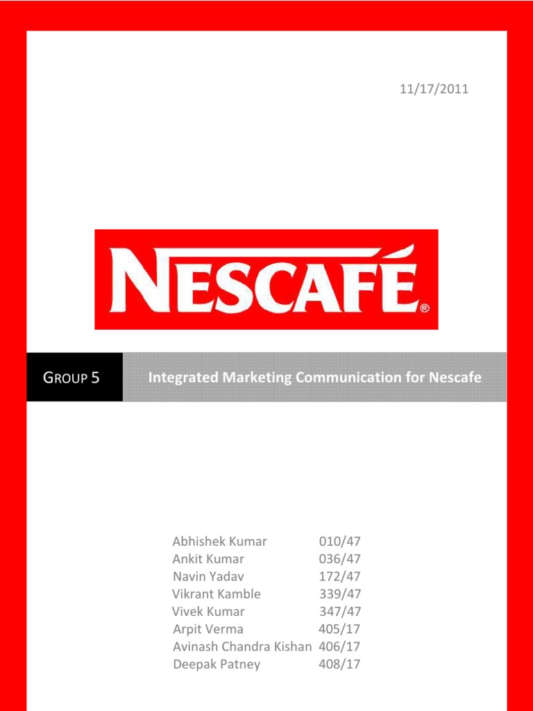 Nescafe - Group 5 | PDF | Advertising | Brand