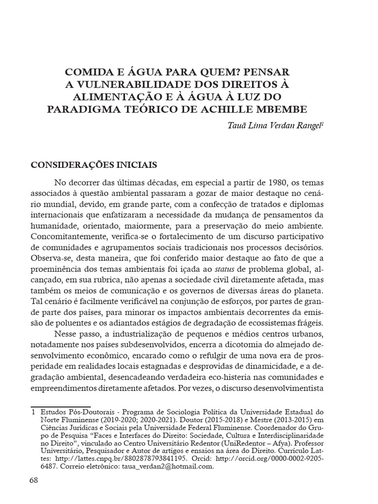 Tauã Lima | PDF | Economia | Sociologia
