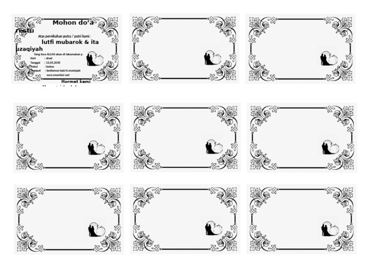 Undangan Sabun | PDF