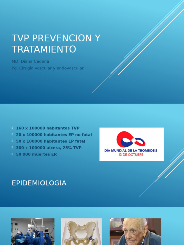 Prevención y Tratamiento de TVP | PDF | Medicina | Causas de la muerte