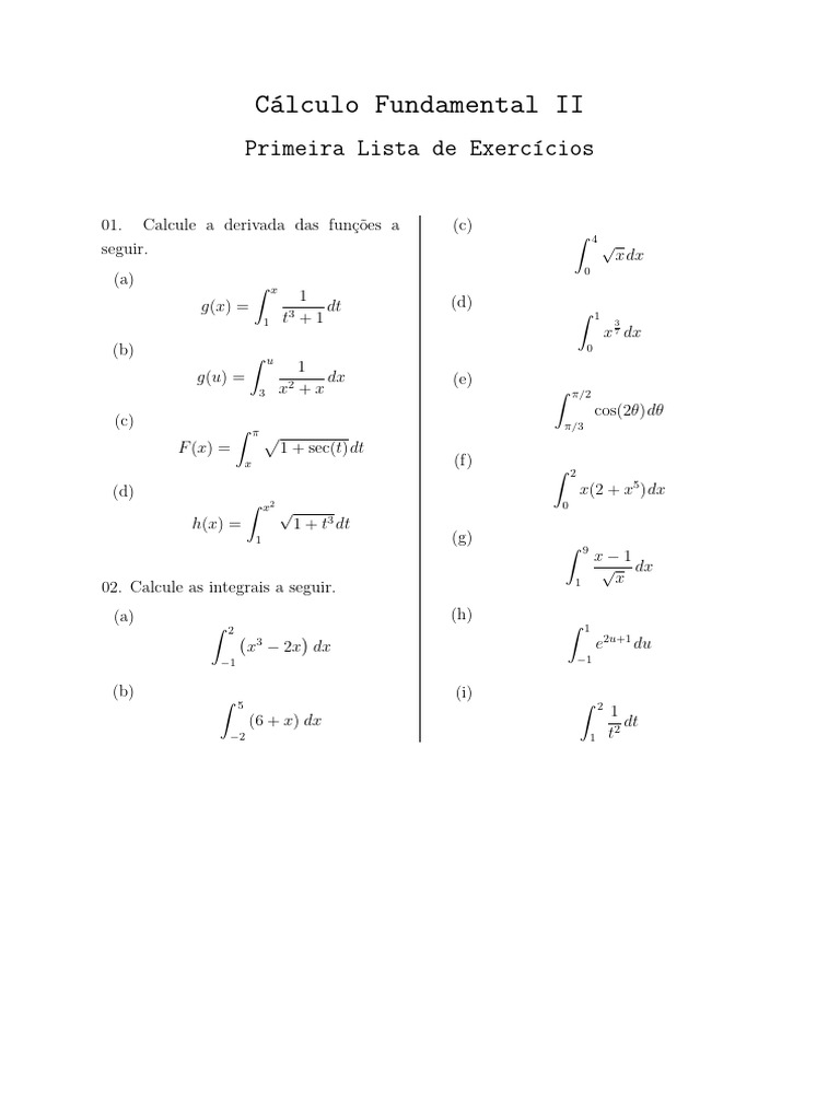 CFII Lista-1 | PDF