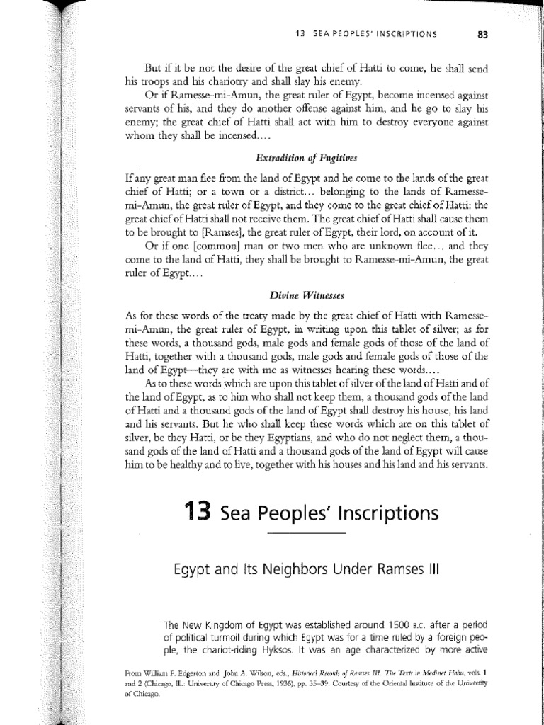 Bailkey 13 Sea Peoples | PDF