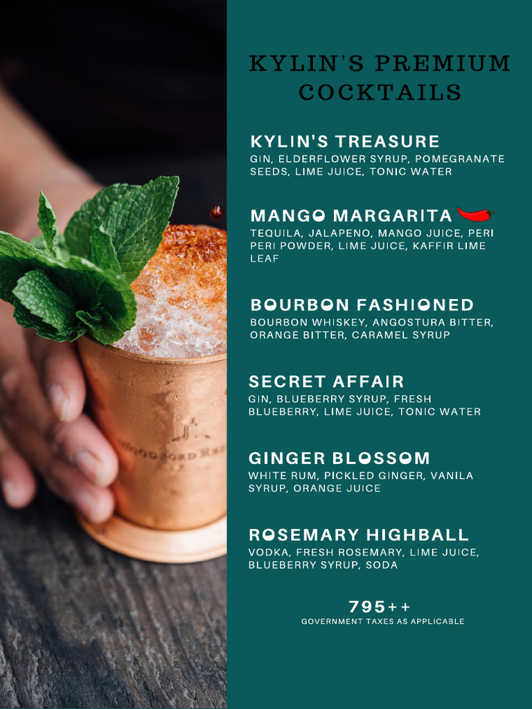 Kylin Menu | PDF