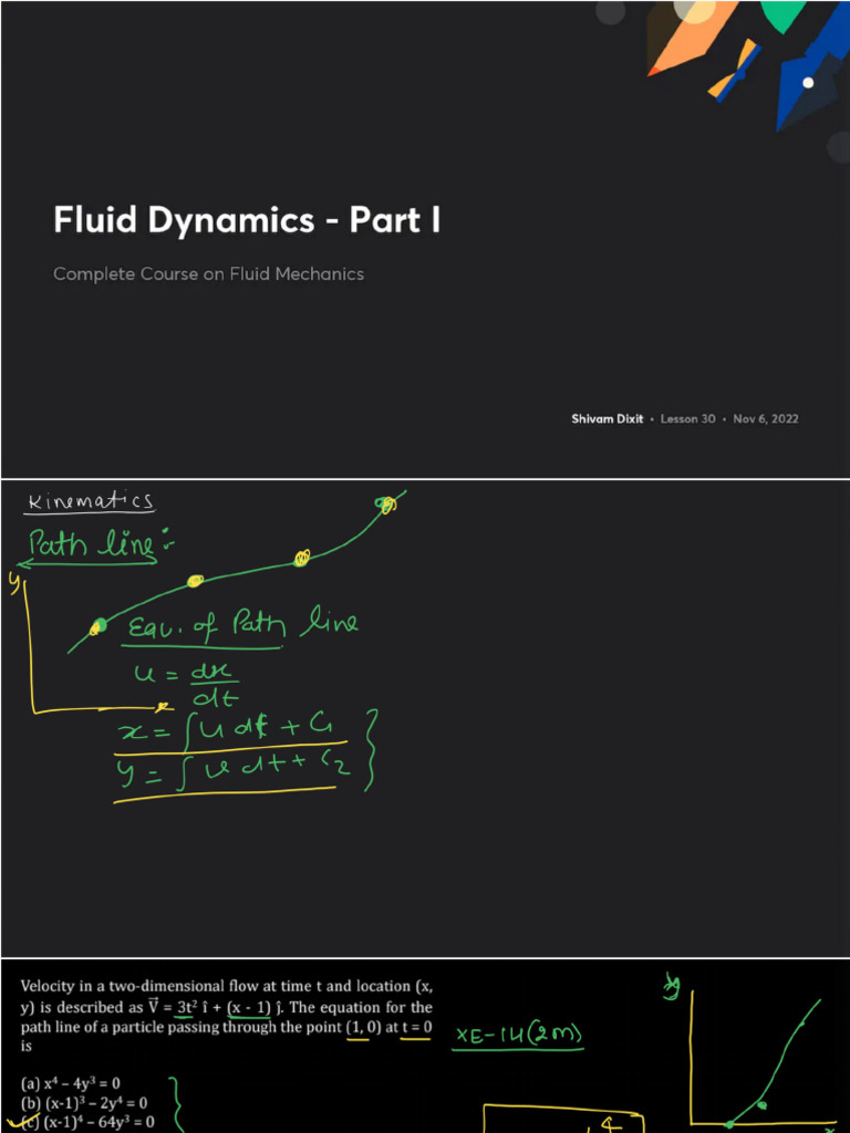 Fluid Dynamics Part I With Anno | PDF