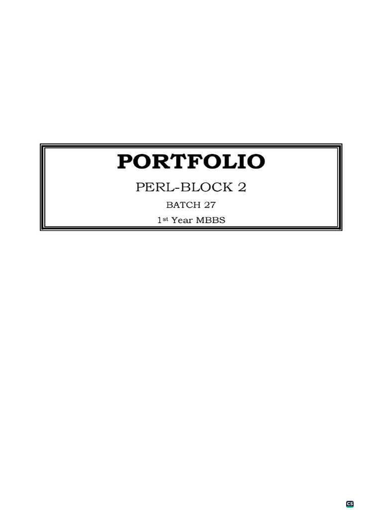Portfolio Block 2 | PDF