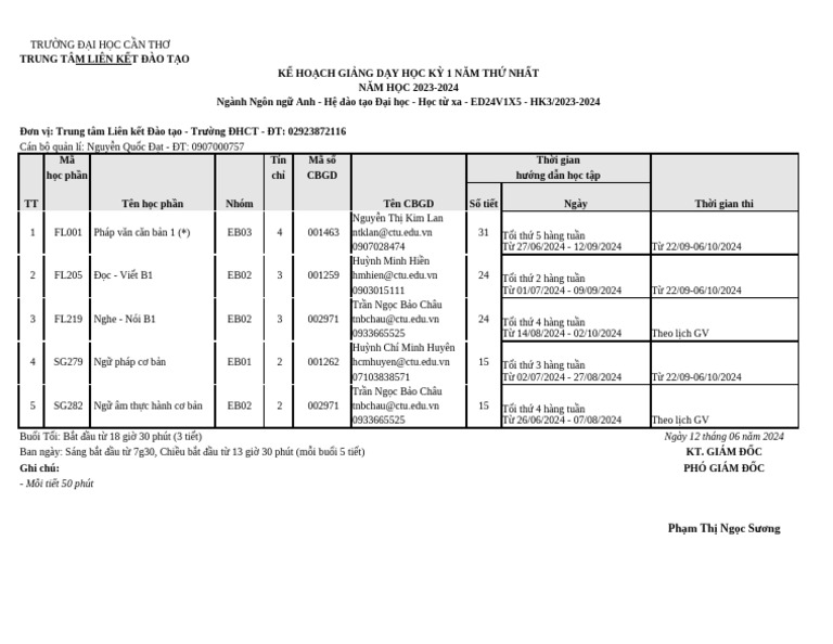 TKB Nna Ed24v1x5-Hk3-2023-2024 (TKB) | PDF
