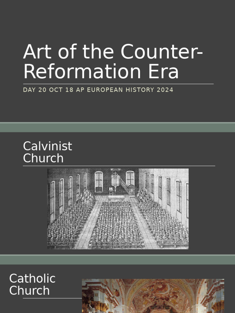 Art of The Counter-Reformation Era: Day 20 Oct 18 Ap European History ...