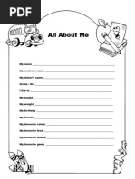 All About Me Flower Writing Template - Ver - 1 | PDF