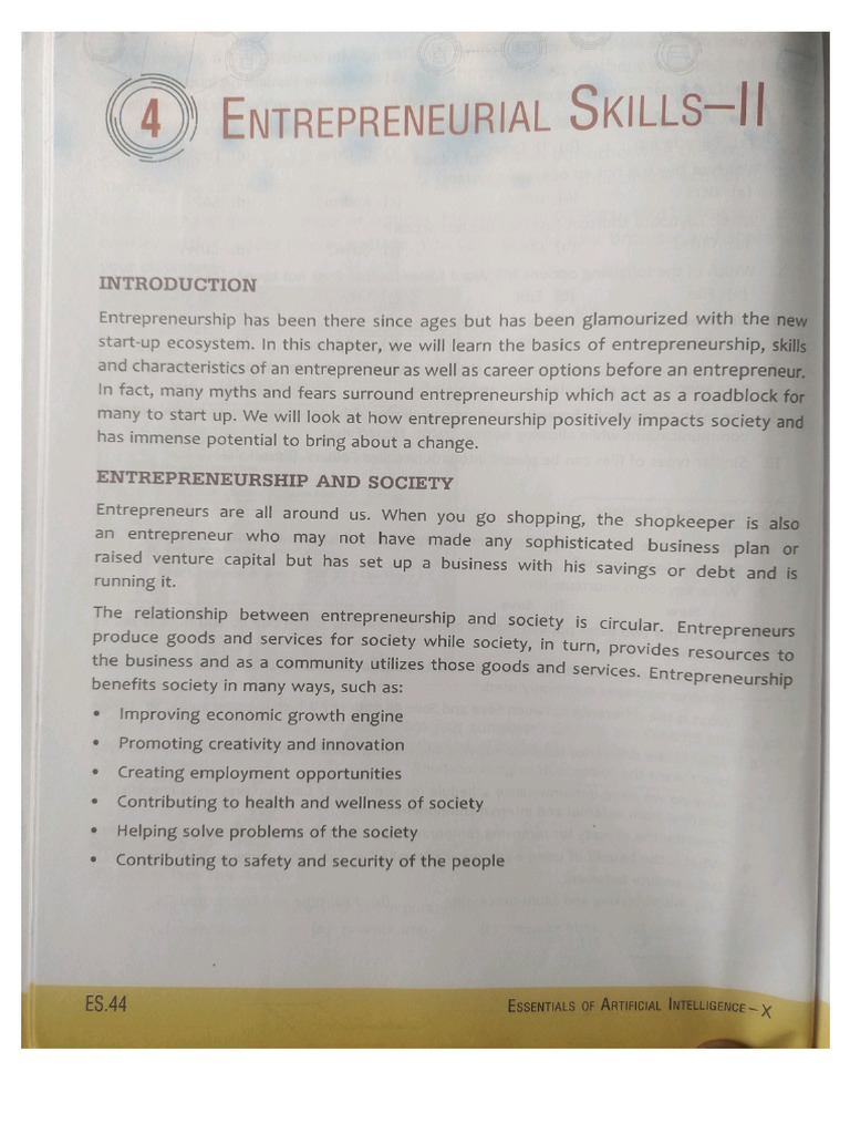 Entrepreneurial Skills-II | PDF