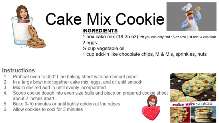 Cake Mix Cookie | PDF