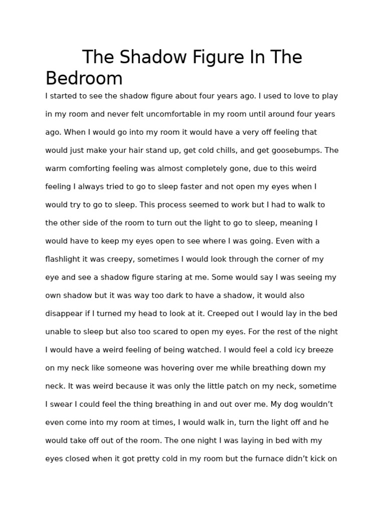 The Shadow Figure in the Bedroom | PDF