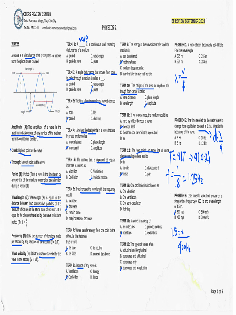 PHYSICS 2 - HANDOUT Rotated | PDF