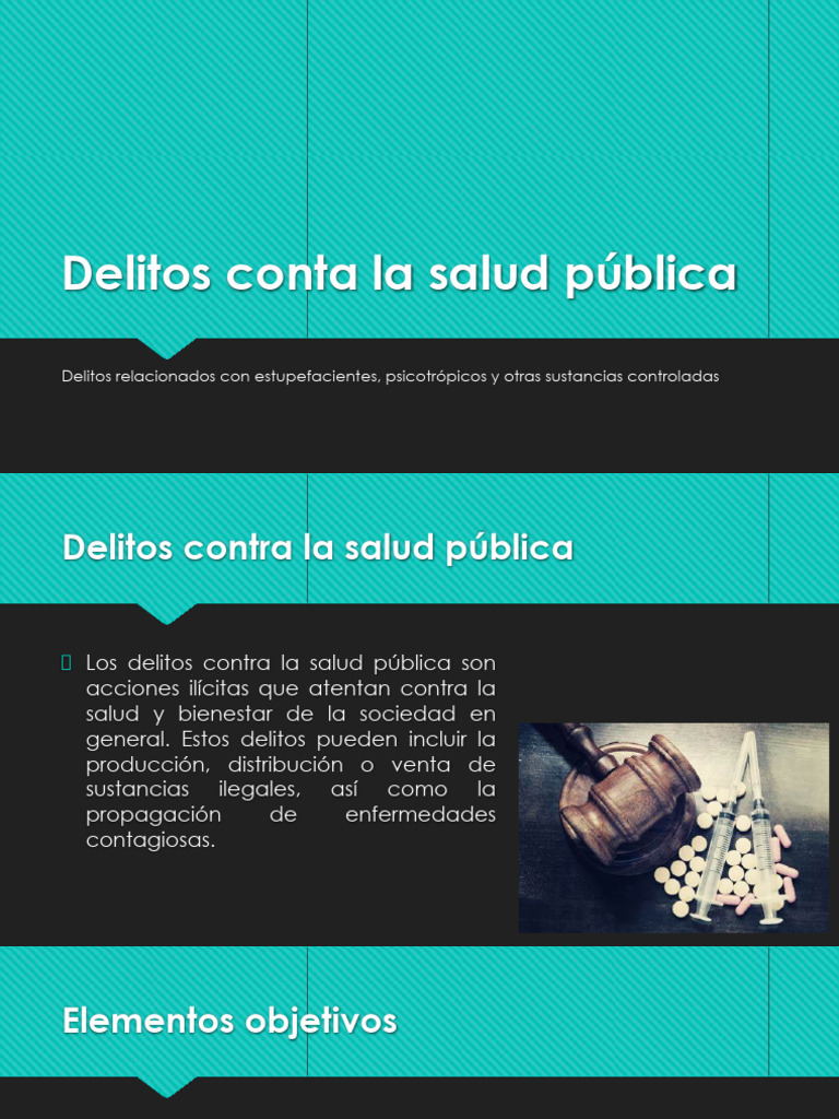 Delitos Conta La Salud P-Blica | PDF | Salud pública | Drogas