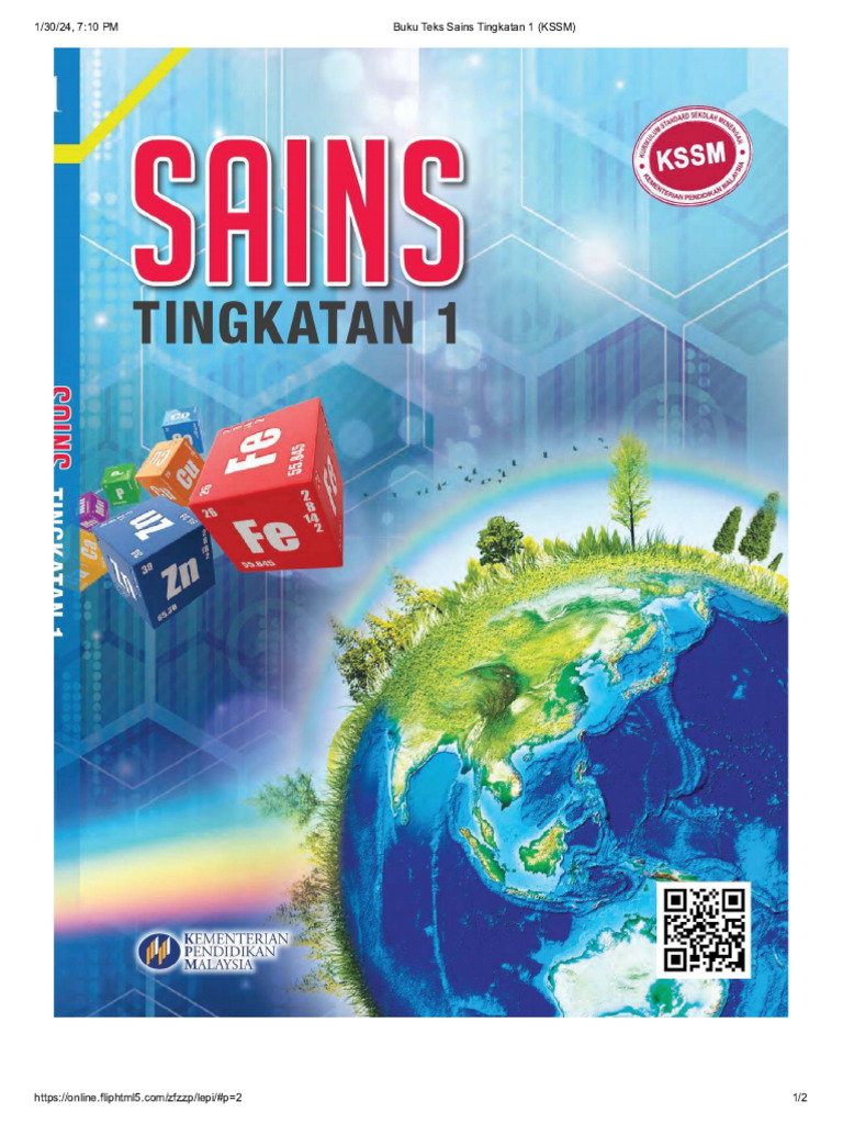 Buku Teks Sains Tingkatan 1 Kssm Pdf