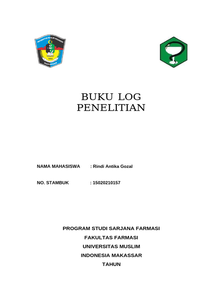 LOG BOOK PENELITIAN | PDF